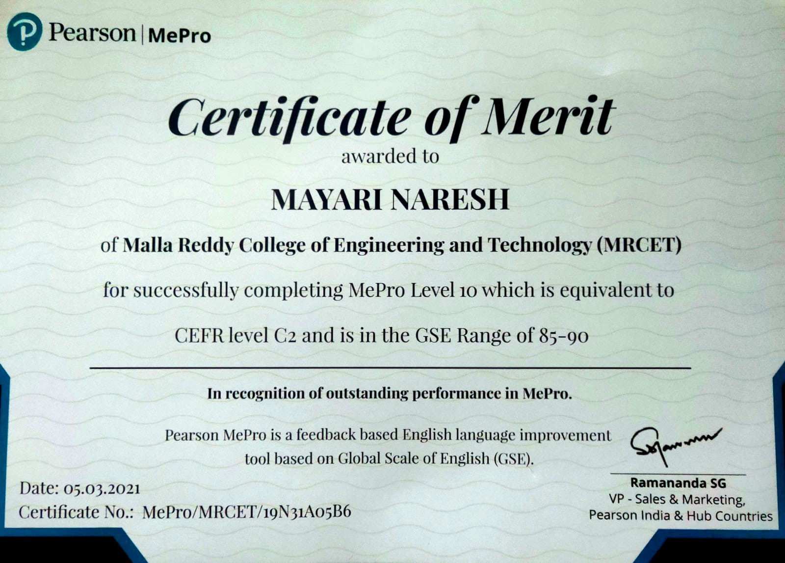 NARESH MAYARI - PORTFOLIO